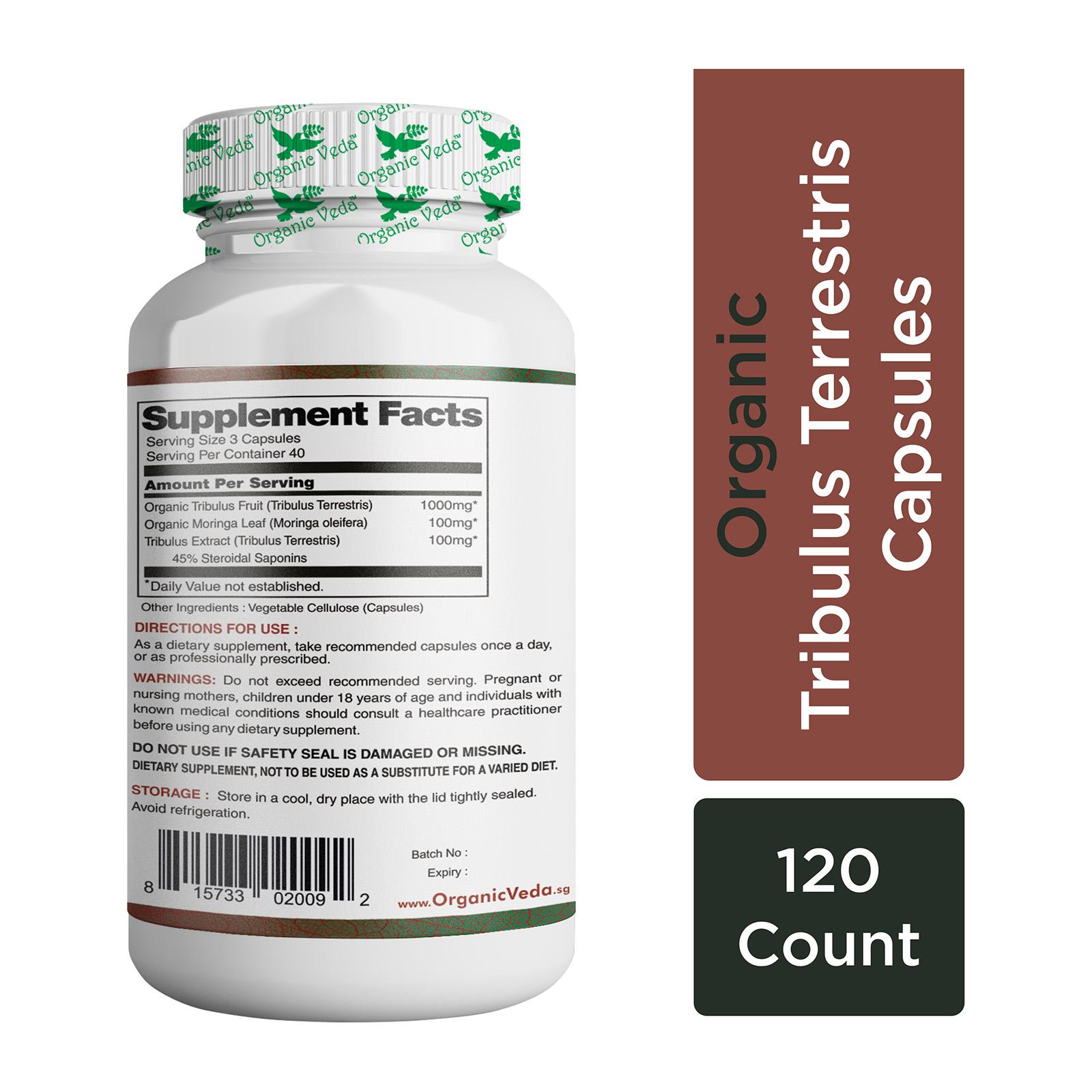 Organic Tribulus Terrestris Capsules – Organicveda.sg