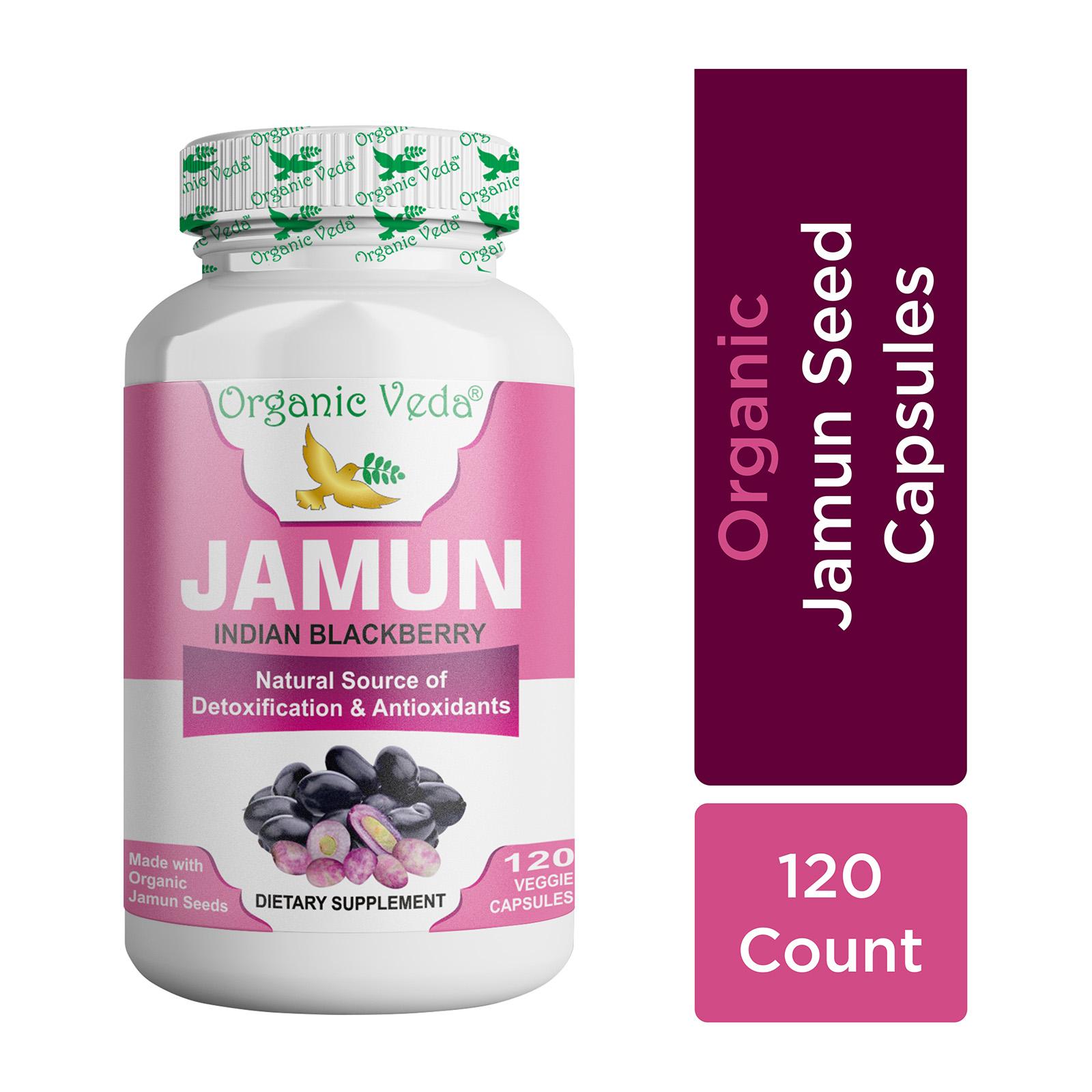 Buy Organic Jamun Seed Capsules - Organicveda.sg