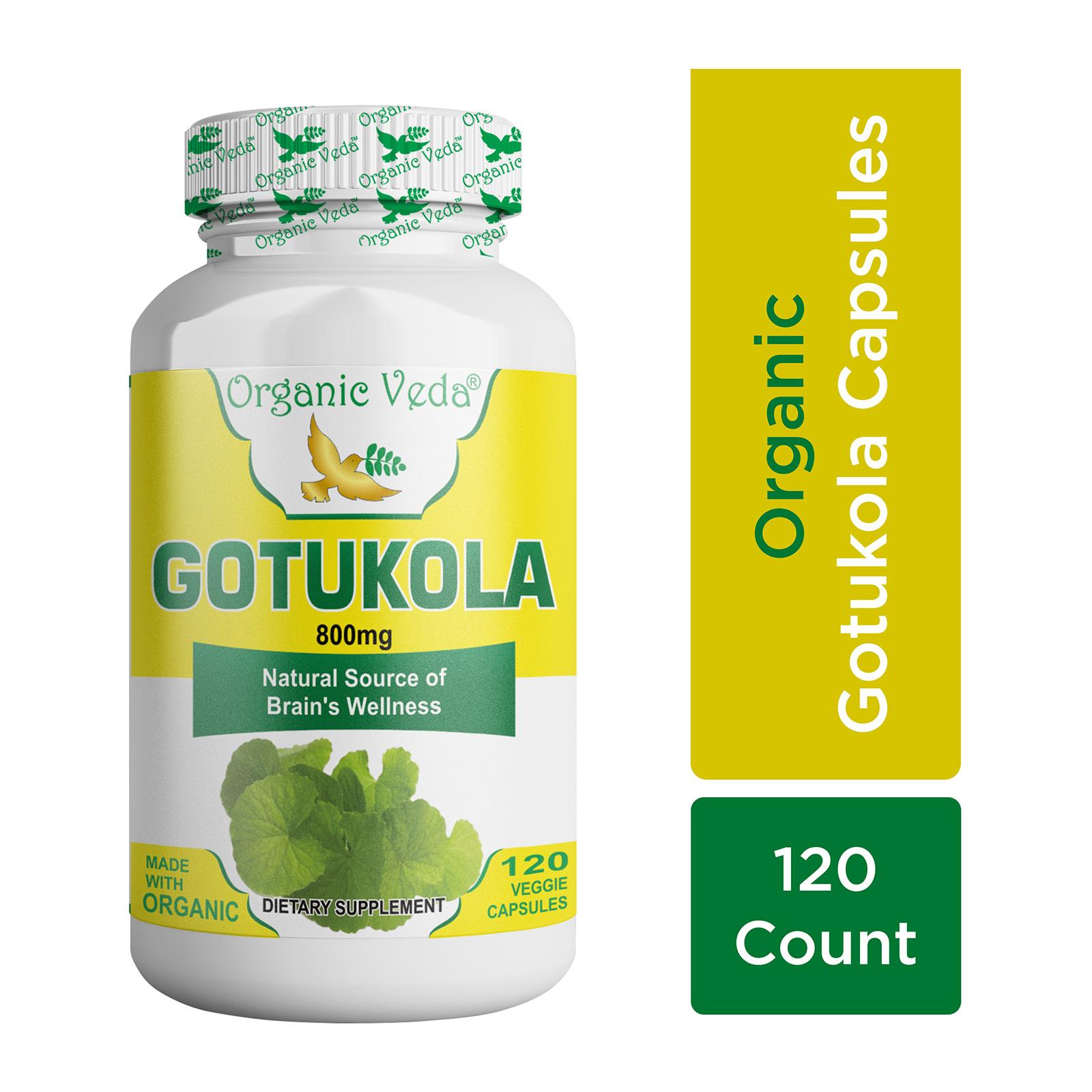 Buy Organic Gotu Kola Capsules 100% Pure - Organicveda.sg