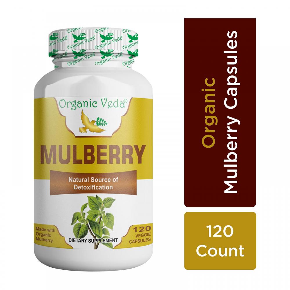 Organic Mulberry Leaf Powder Capsules – Organicveda.sg
